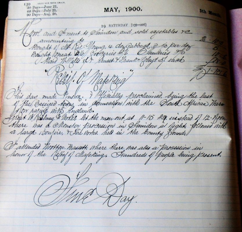The Elliot Woolford diaries - 1900 - Friends of Lydiard Park
